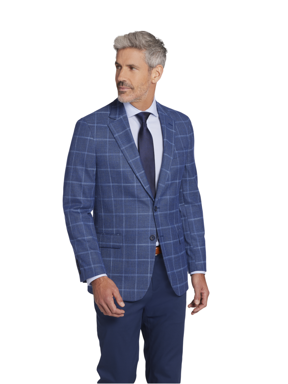 Pronto Uomo Modern Fit Windowpane Sport Coat | Men's | Moores Clothing