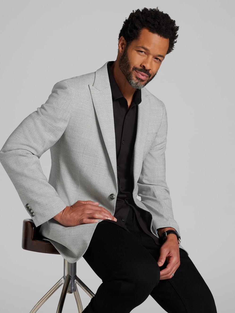 Awearness Kenneth Cole Modern Fit Houndstooth Sport Coat | Men's | Moores Clothing