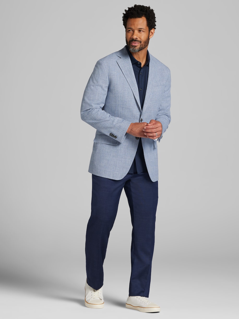 Awearness Kenneth Cole Modern Fit Plaid Sport Coat | Men's Sport Coats & Blazers | Moores Clothing
