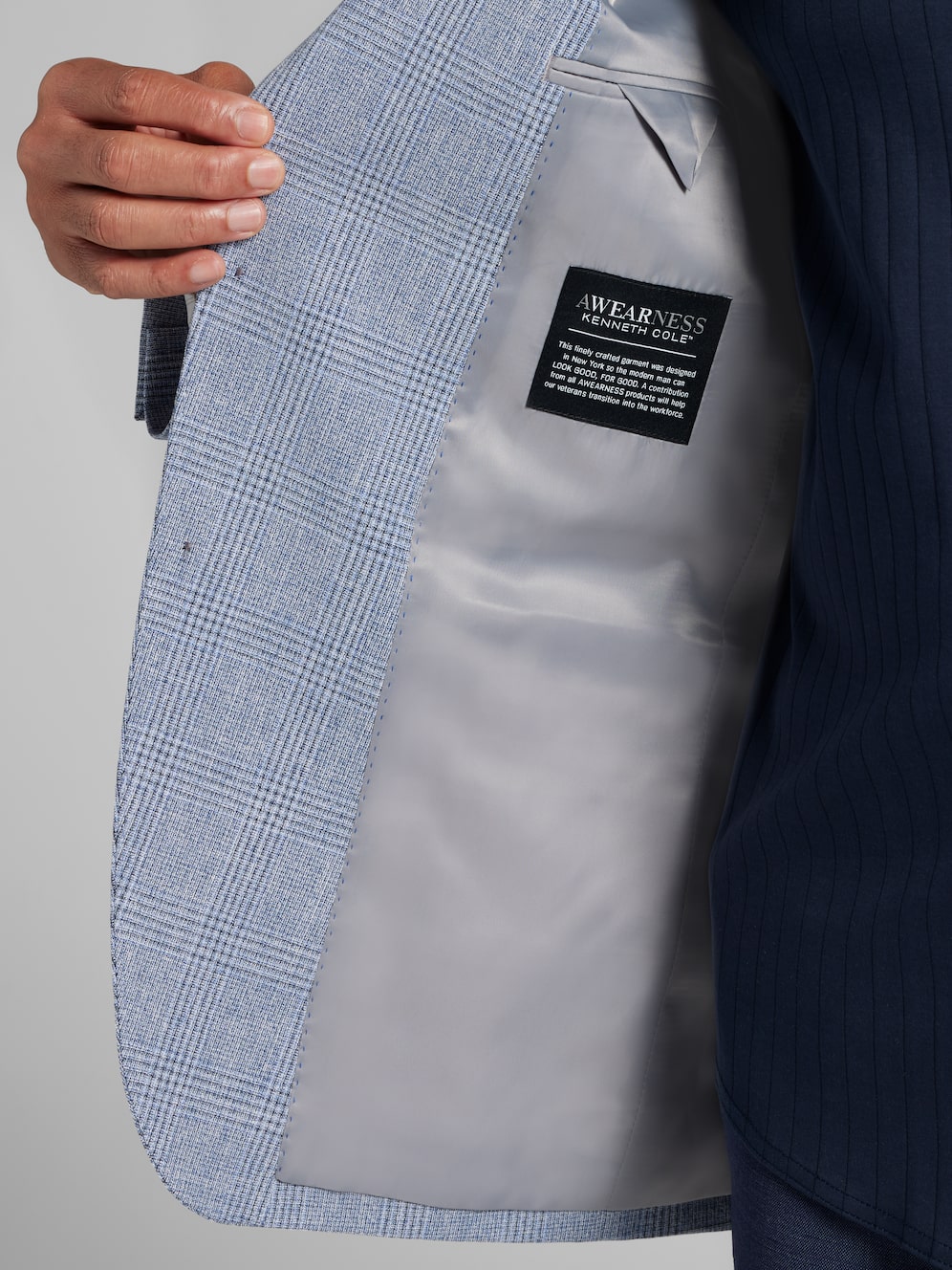 Awearness Kenneth Cole Modern Fit Plaid Sport Coat | Men's Sport Coats & Blazers | Moores Clothing