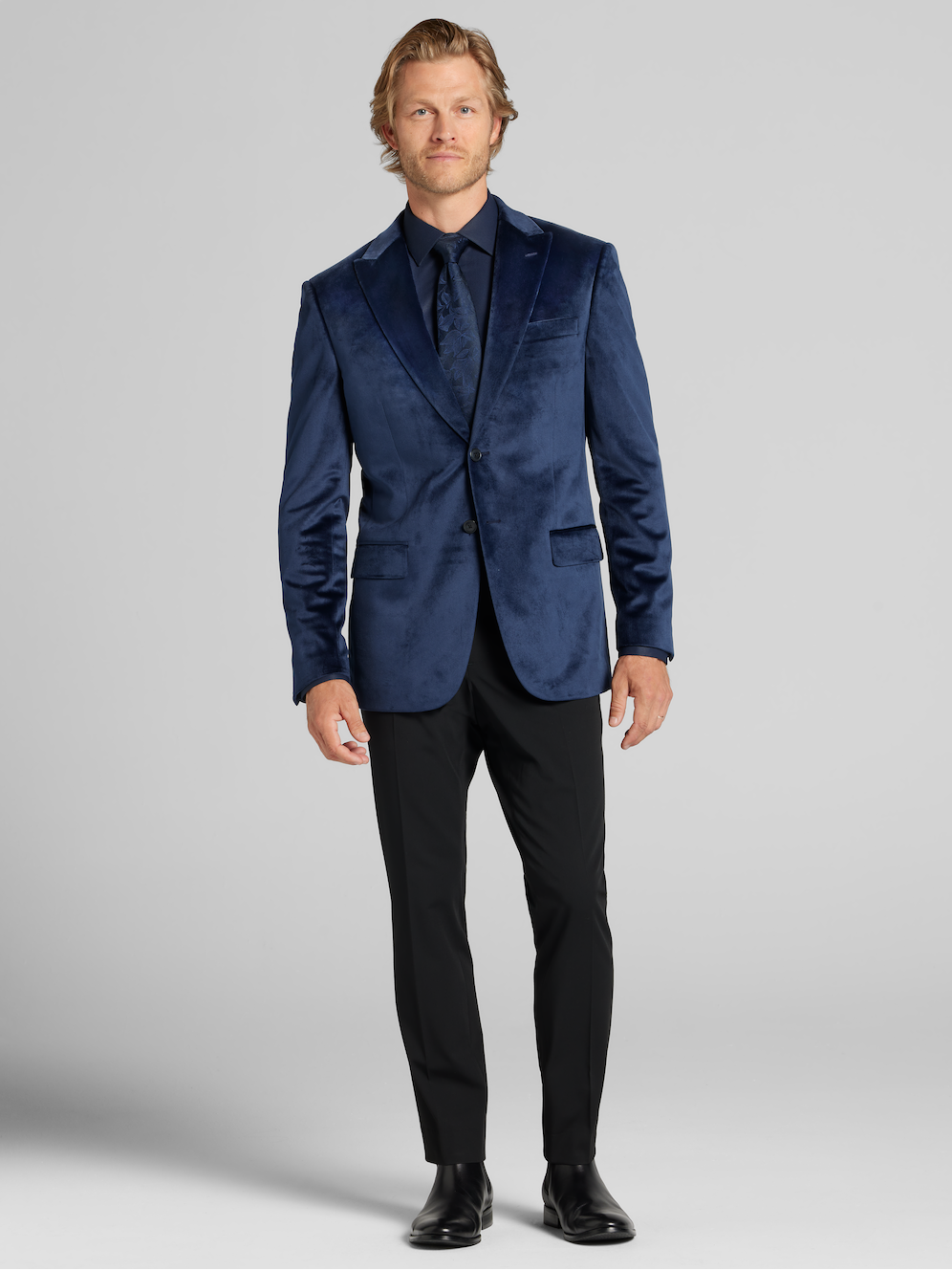 Egara Slim Fit Velvet Dinner Jacket | Men's Sport Coats & Blazers | Moores Clothing