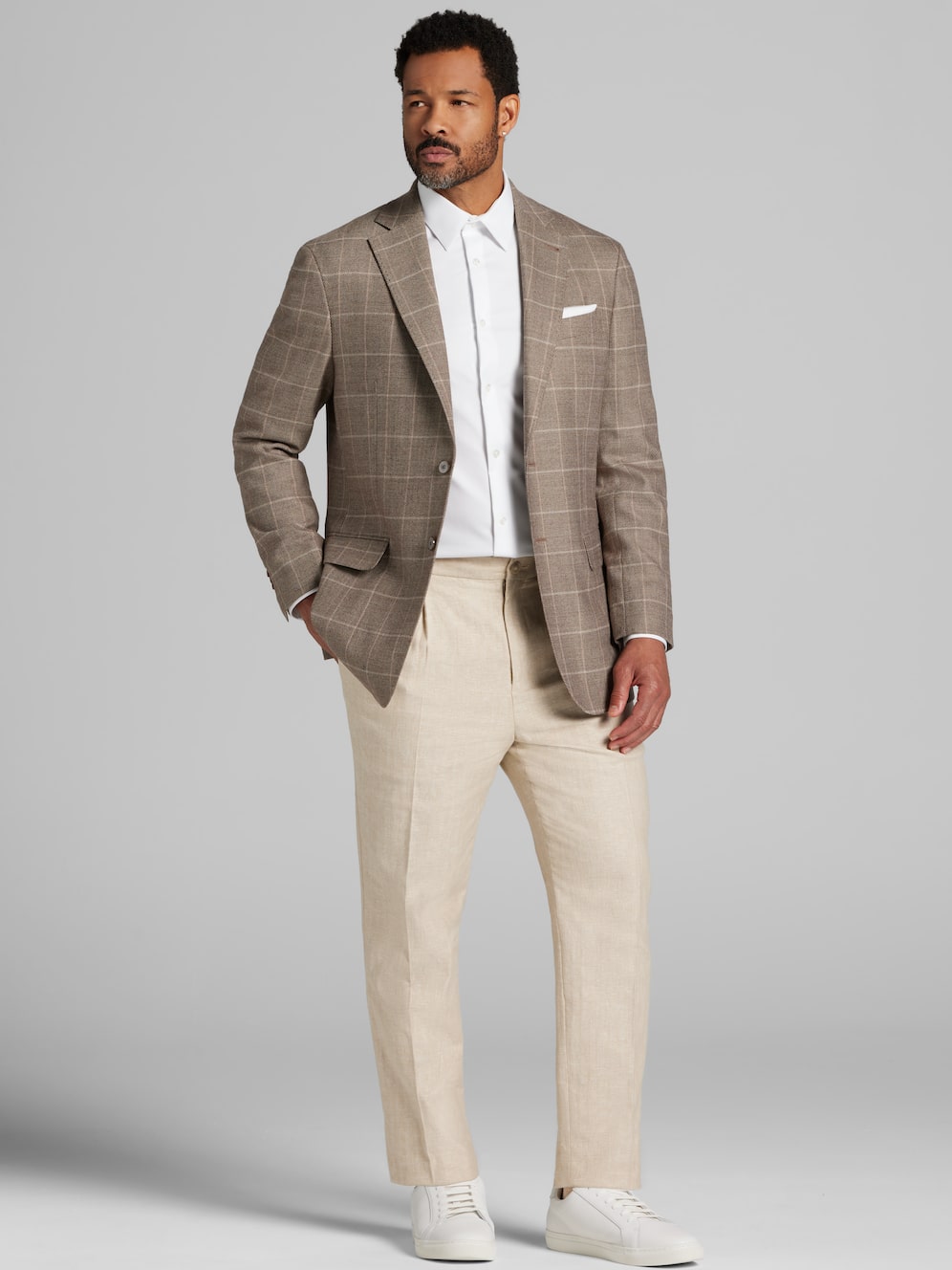 Joseph Abboud Modern Fit Windowpane Plaid Sport Coat | Men's Sport ...