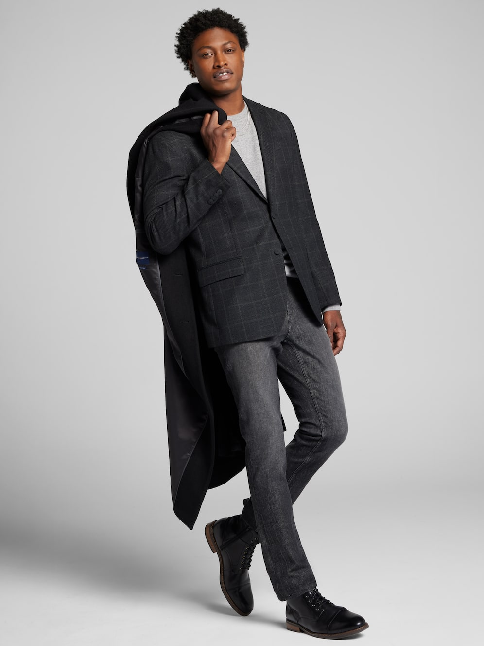 Awearness Kenneth Cole Chillflex Modern Fit Windowpane Plaid Sport Coat ...