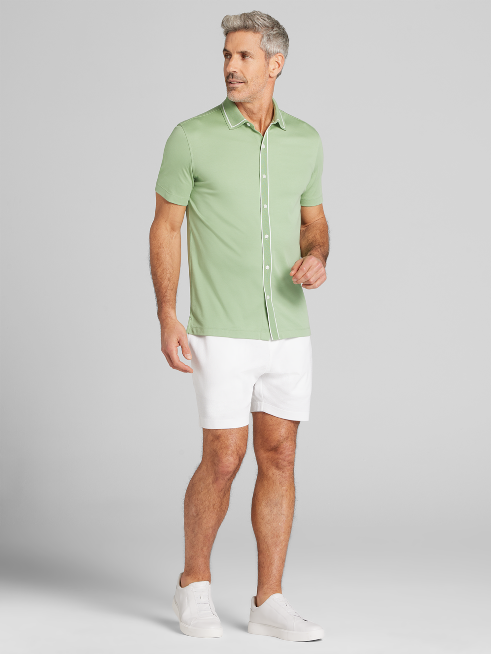 Joseph Abboud Indigo Blue Modern Fit Knit Drawcord Shorts 7" | Men's ...