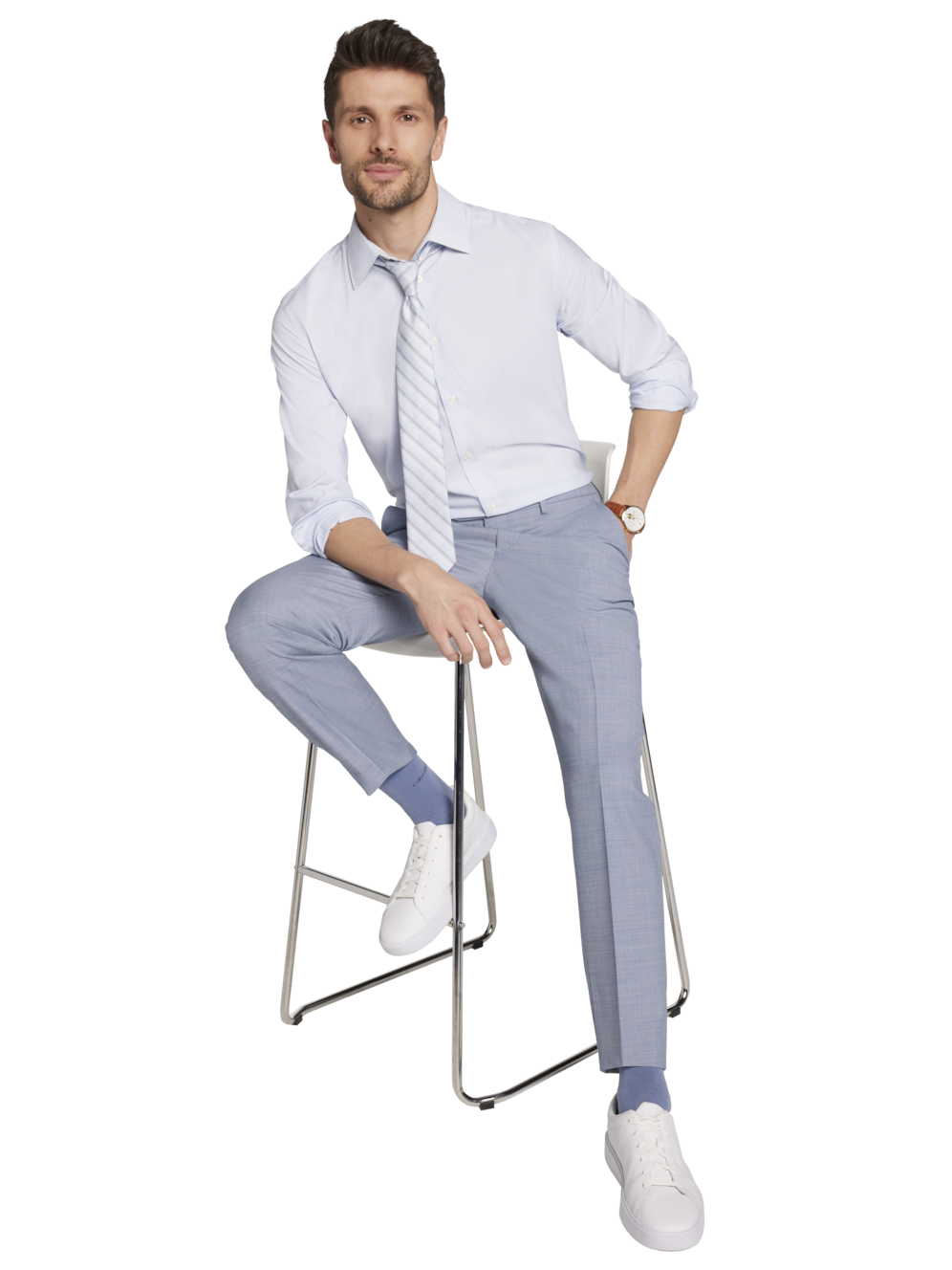 Joe Joseph Abboud Slim Fit Sharkskin Suit Jacket | Men's Suits ...