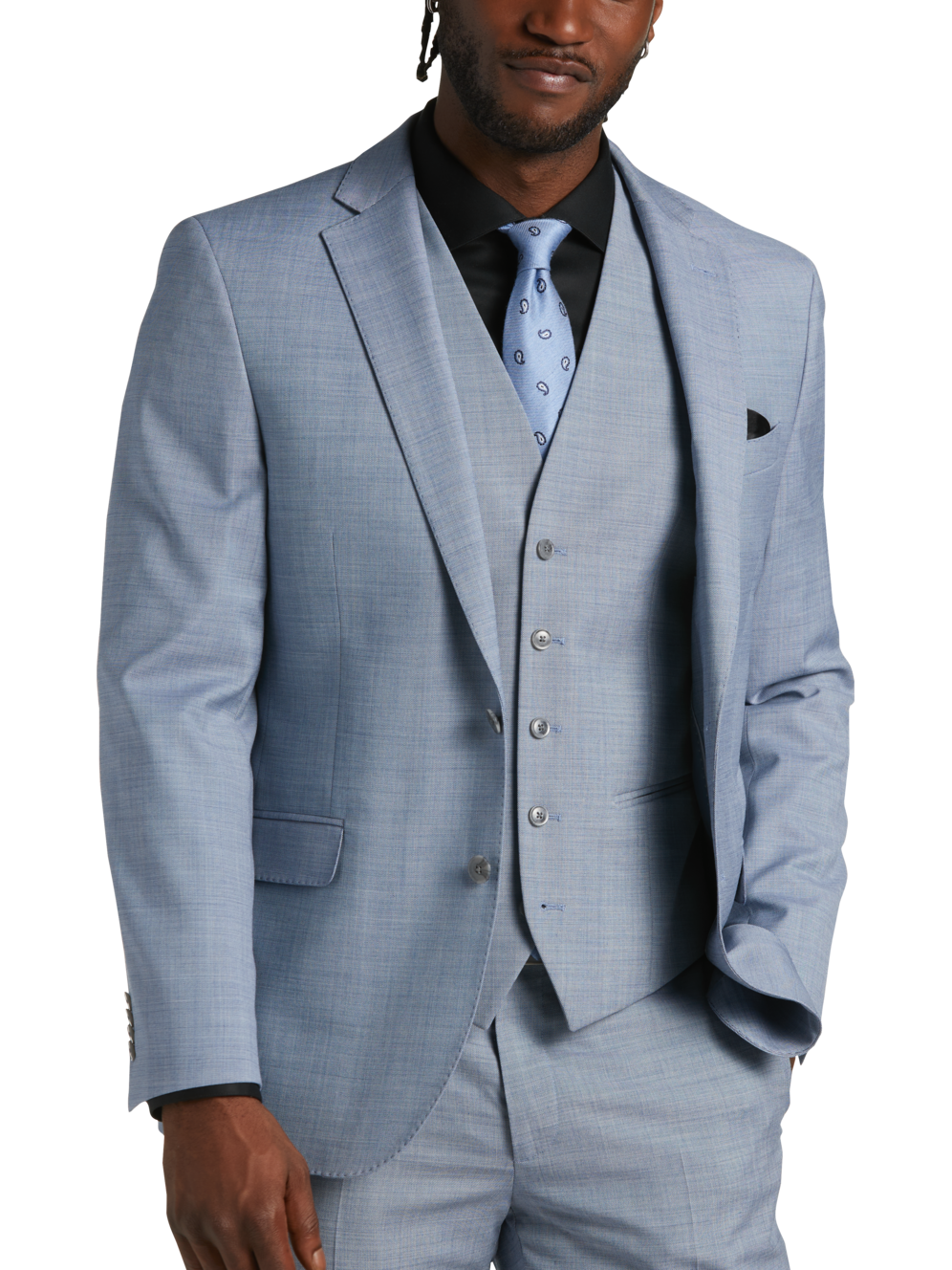 Joe Joseph Abboud Slim Fit Sharkskin Suit Separates Jacket Mens