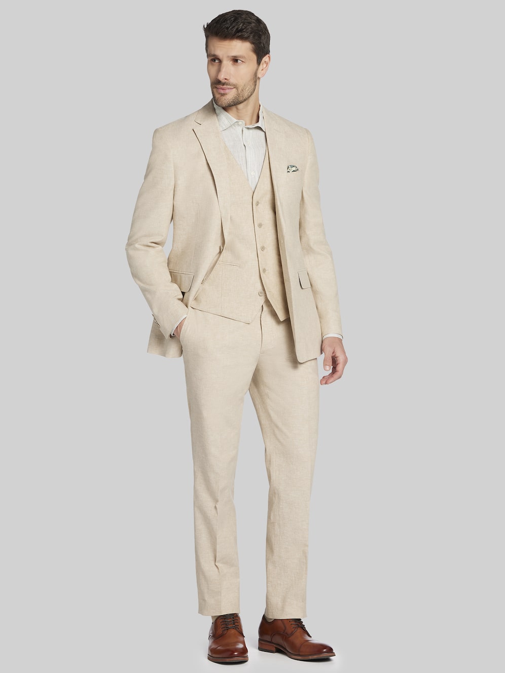 Joe Joseph Abboud Slim Fit Linen Blend Suit Jacket | Men's Suits ...