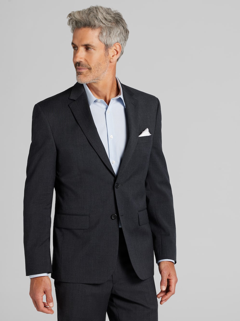 Pronto Uomo Platinum Wool Modern Fit Suit Jacket | Men's Suits ...