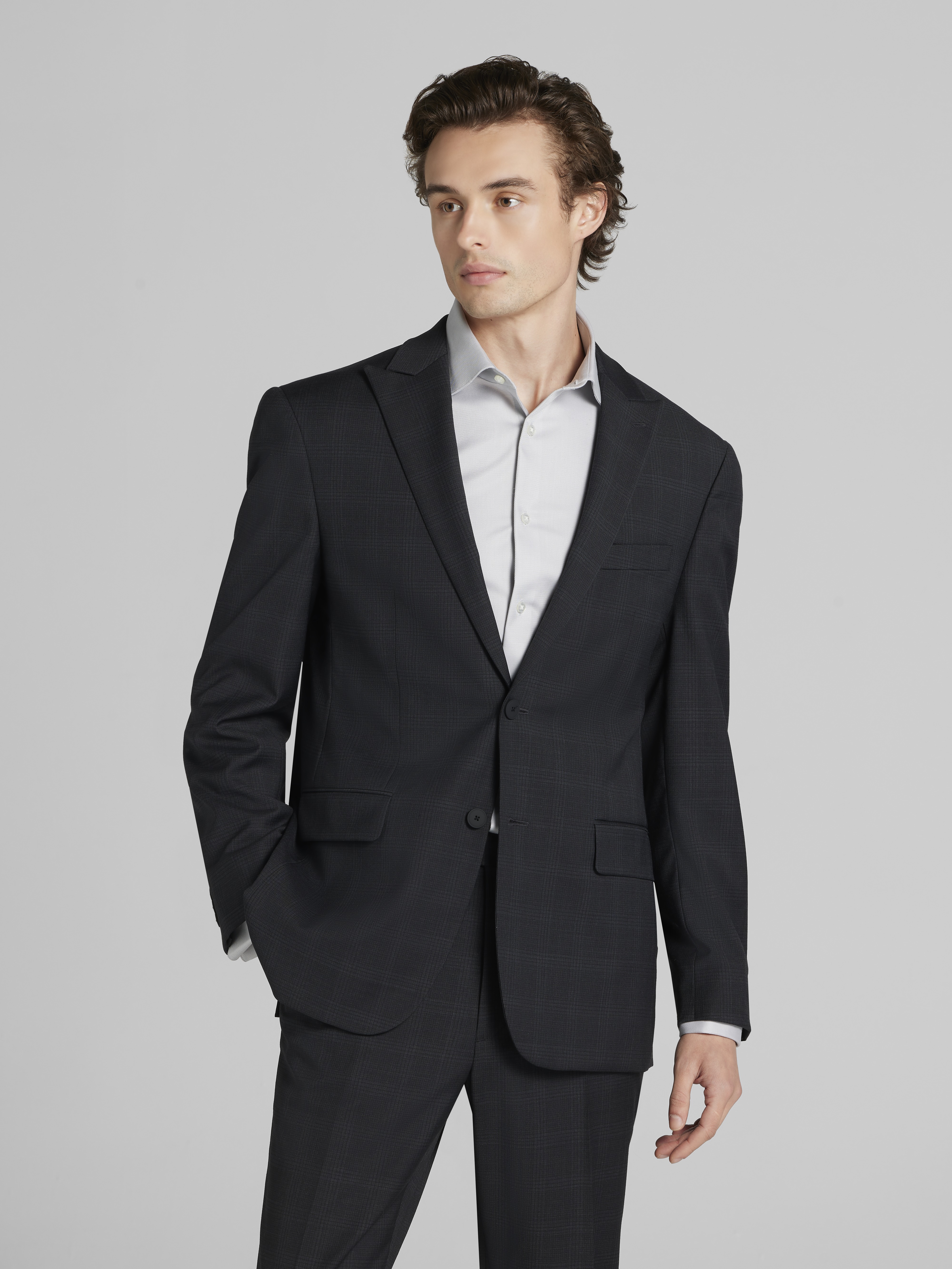 Awearness Kenneth Cole Modern Fit Plaid Suit Separates Jacket | Men's ...