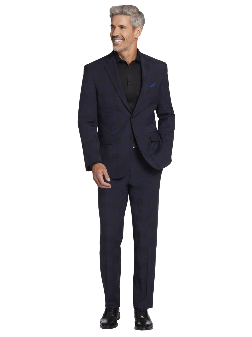 Awearness Kenneth Cole Modern Fit Plaid Suit Jacket | Men's | Moores ...