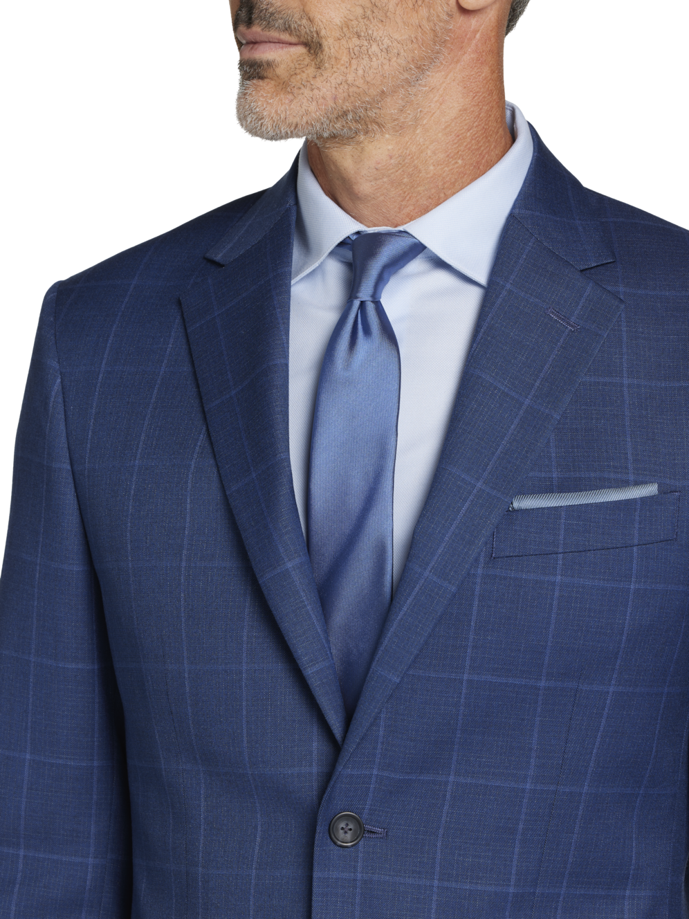 Pronto Uomo Modern Fit Windowpane Suit | Men's | Moores Clothing