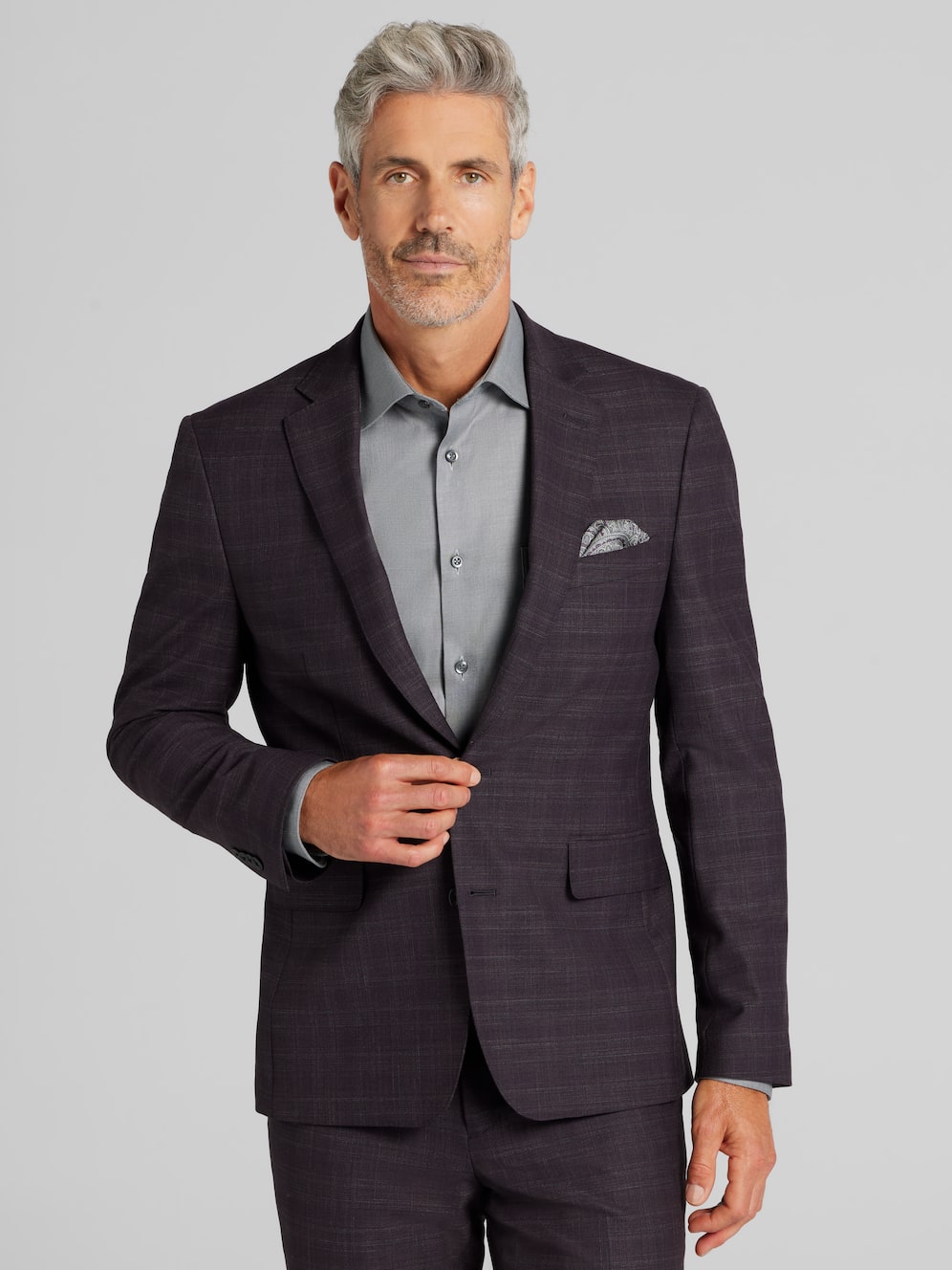Joe Joseph Abboud Slim Fit Plaid Suit Separates Jacket | Men's Suits ...