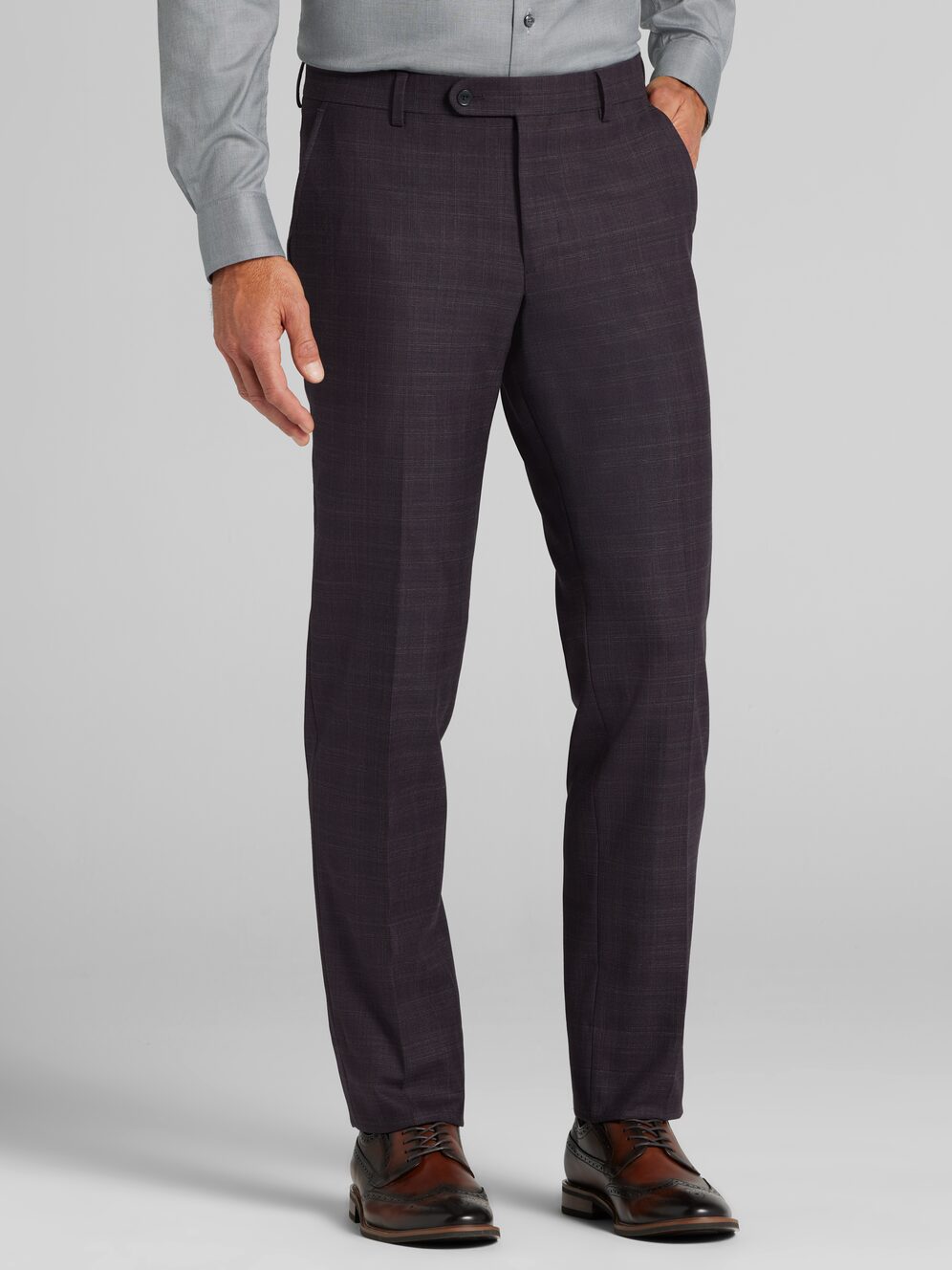 Joe Joseph Abboud Slim Fit Plaid Suit Separates Pants | Men's Pants ...