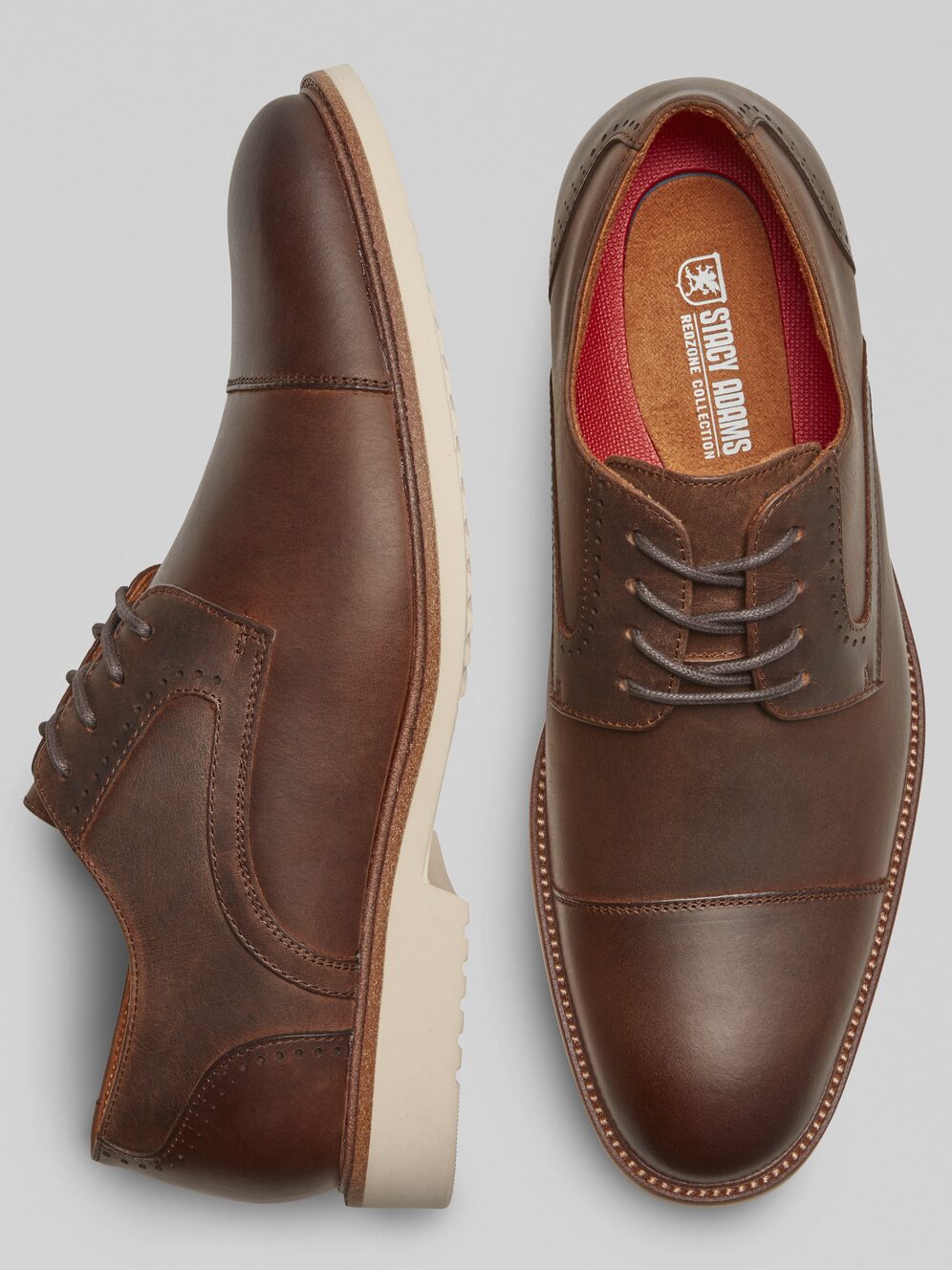 Stacy Adams Wesbridge Crazy Horse Cap Toe Oxfords | Men's | Moores Clothing