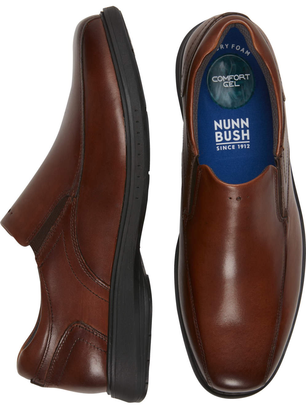 Nunn Bush Kore Pro Bicycle Toe Slip-on Shoes | Men's Shoes | Moores ...