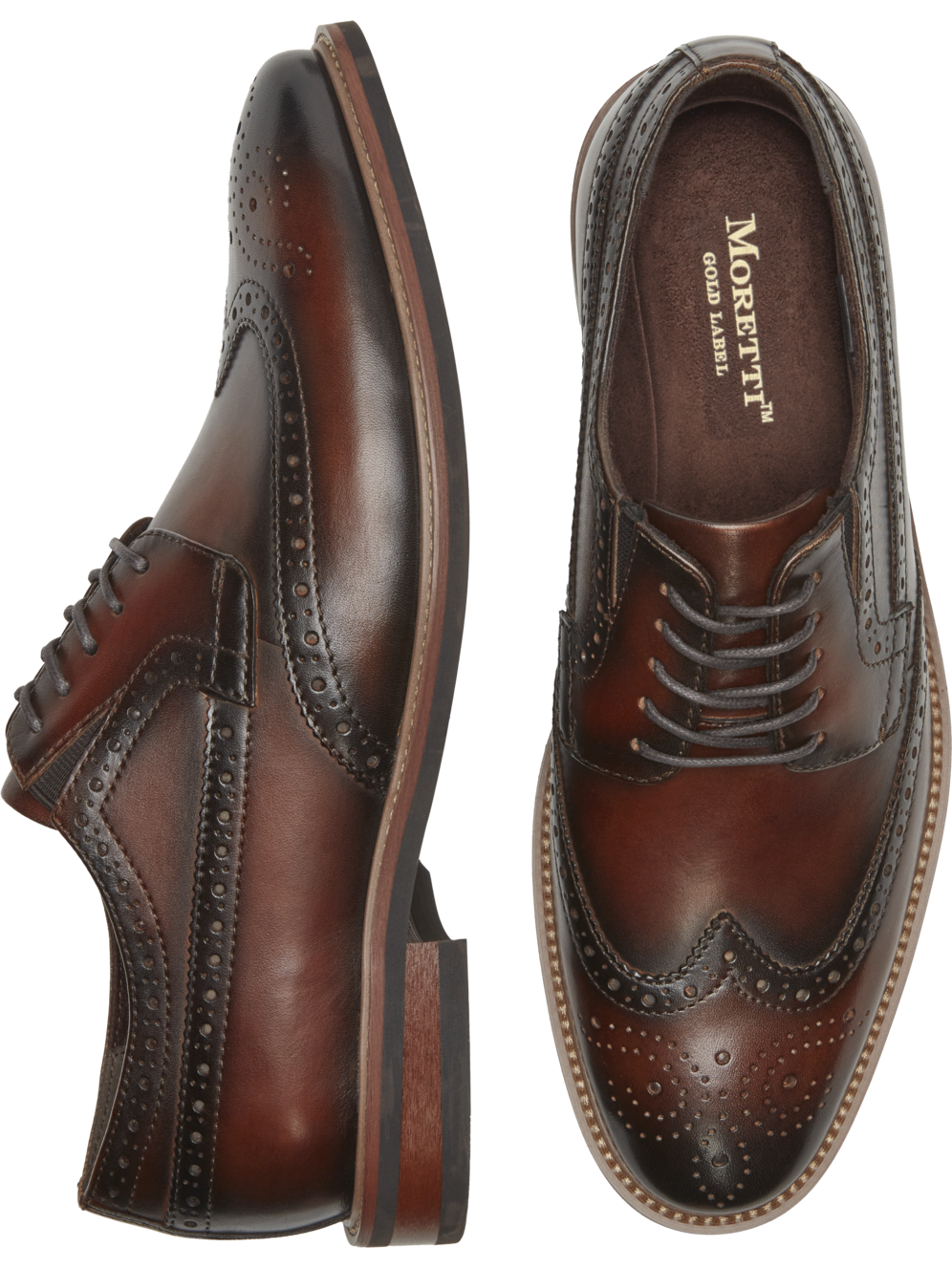 Moretti D2 Wingtip Lace Up Dress Shoe | Men's | Moores Clothing