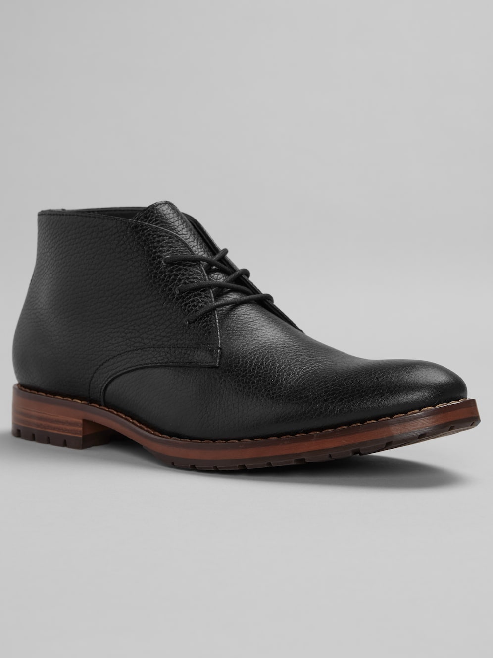 Joseph Abboud Pebbled Leather Chukka Boots | Men's | Moores Clothing