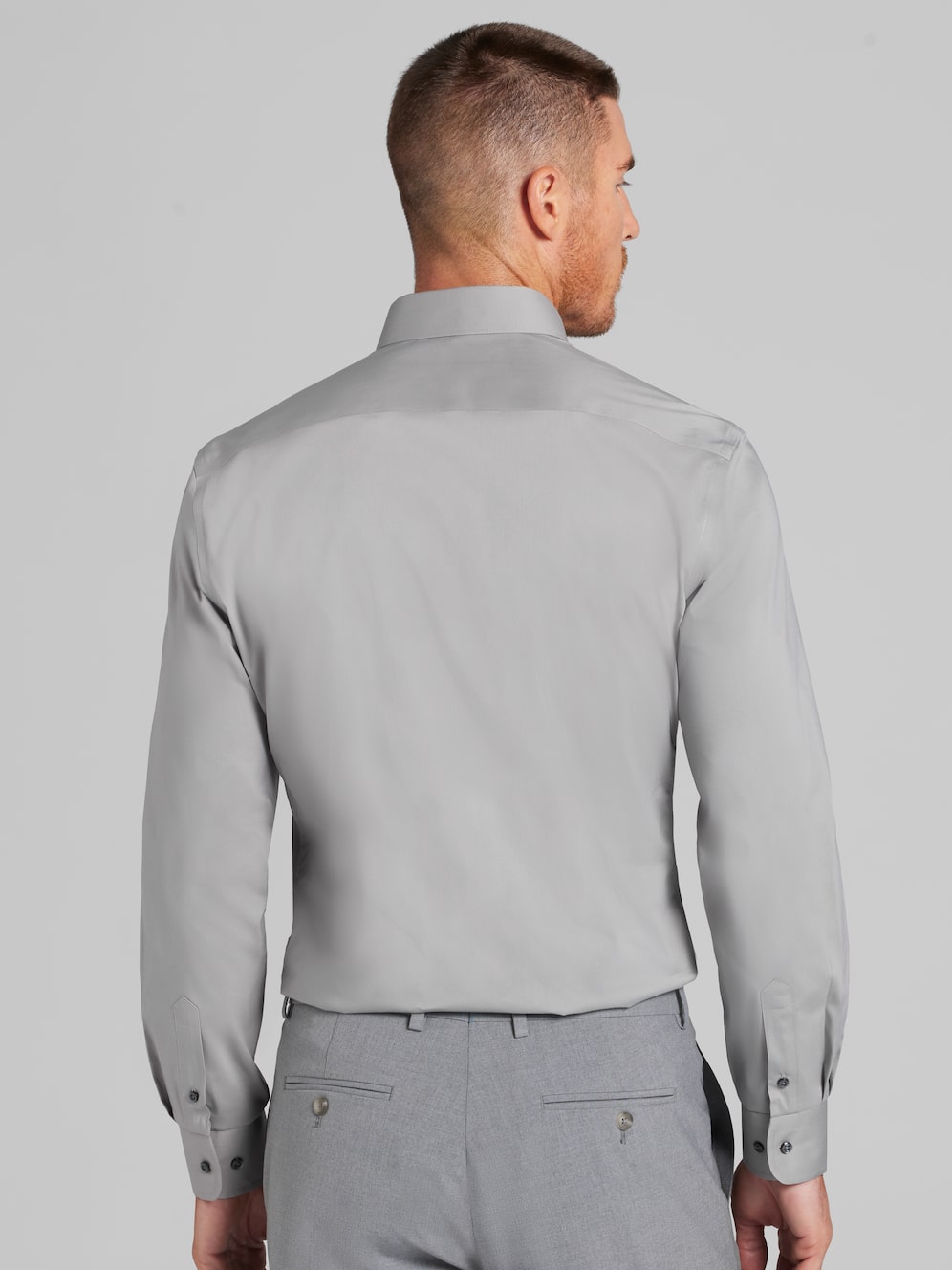 Egara Orange Skinny Fit Solid Dress Shirt | Men's Shirts | Moores Clothing