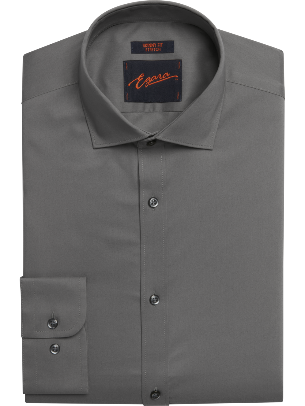 Egara Orange Skinny Fit Solid Dress Shirt | Men's Shirts | Moores Clothing