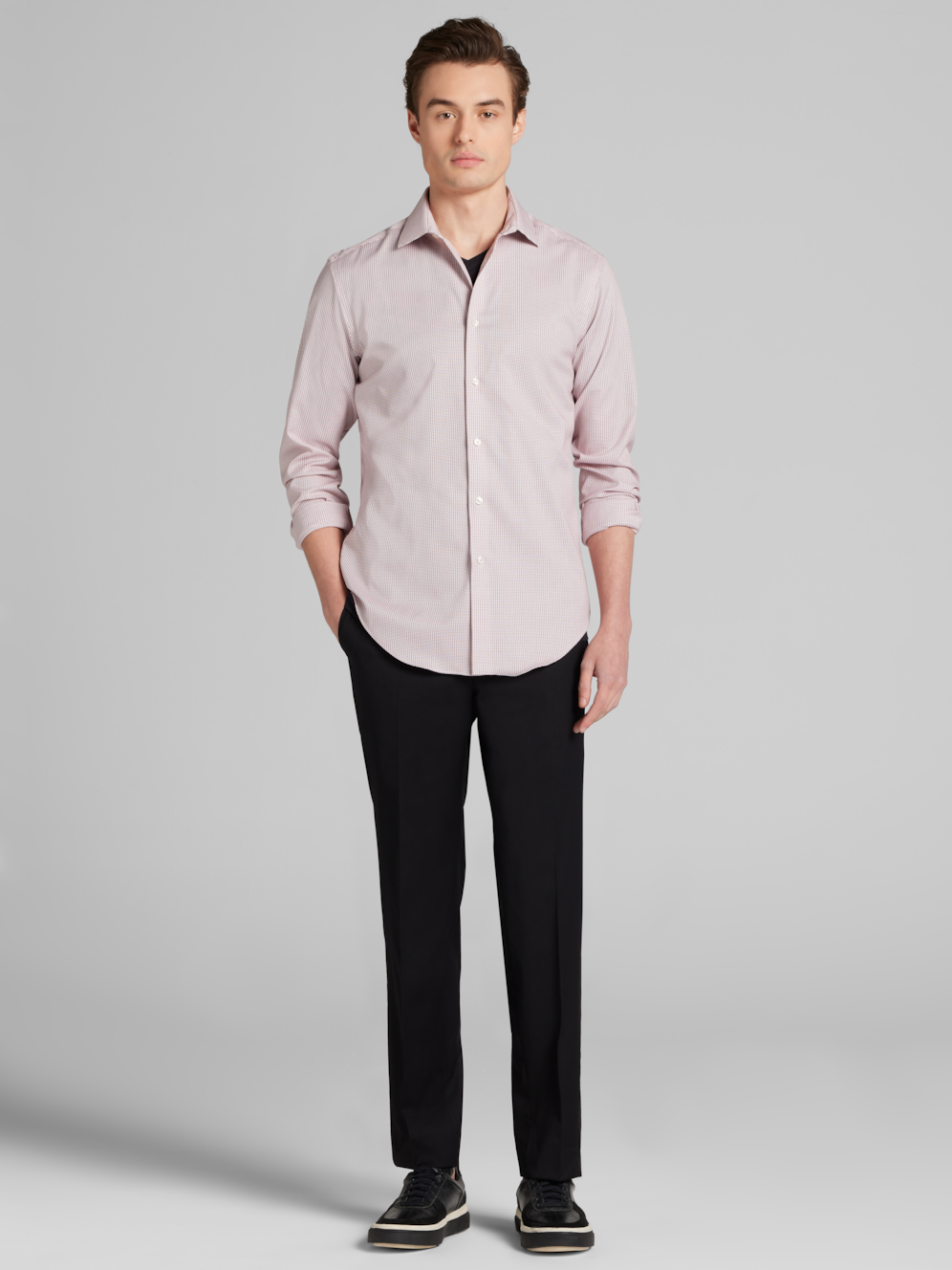 Awearness Kenneth Cole Slim Fit Ultra Performance Stretch Textured Dress Shirt | Men's Shirts ...