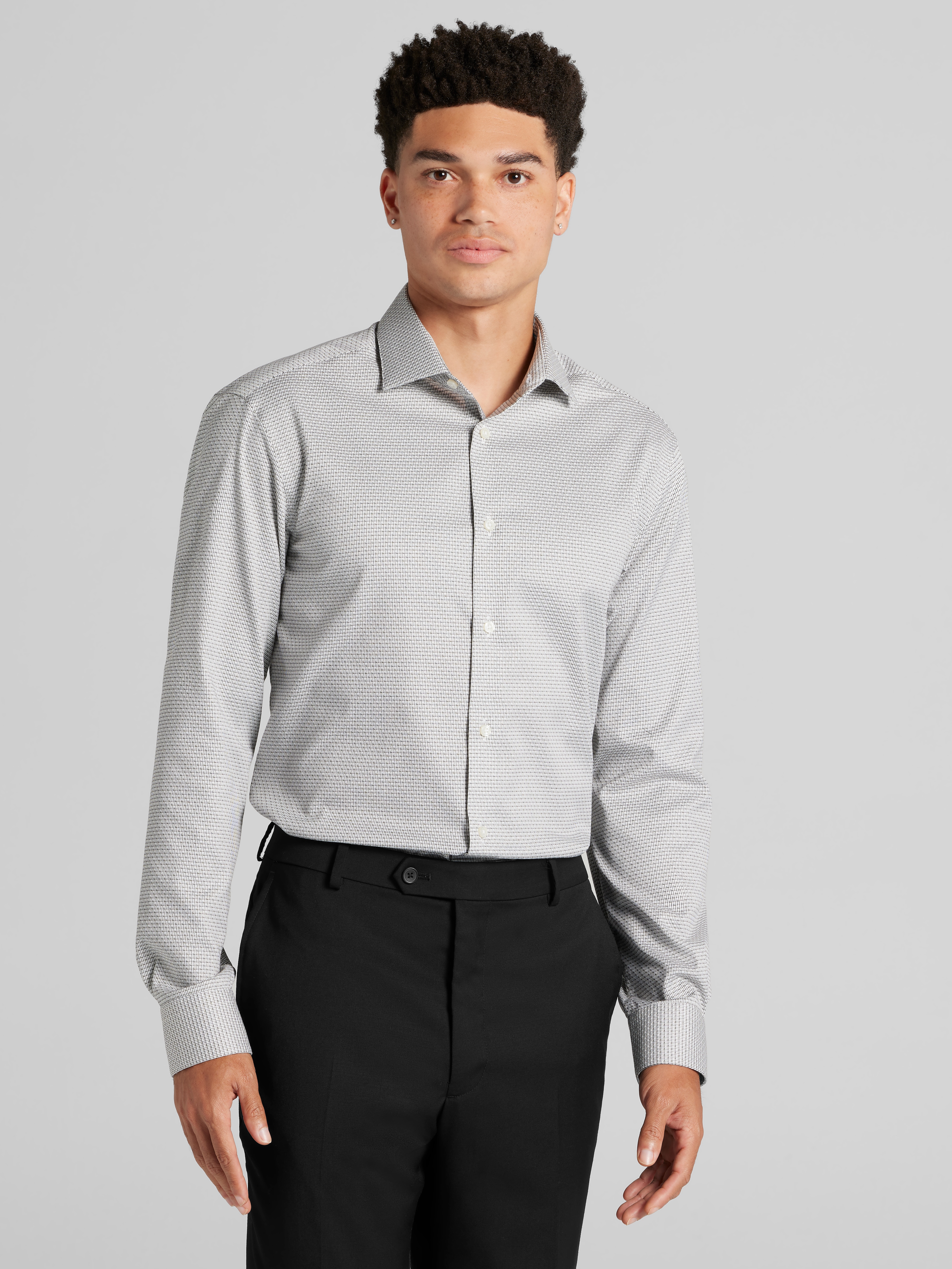 Awearness Kenneth Cole Slim Fit Check Dress Shirt | Men's Shirts ...