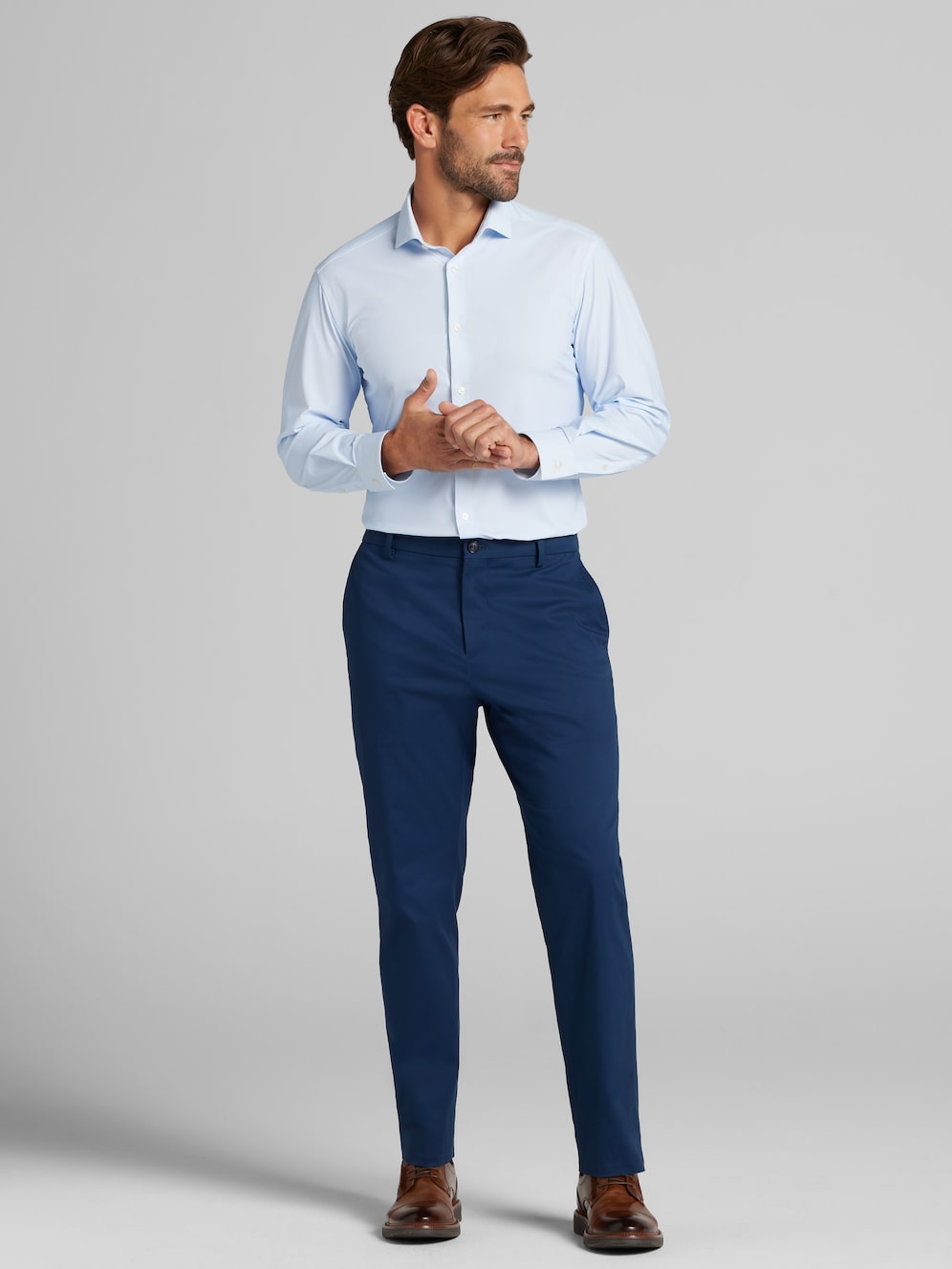 Awearness Kenneth Cole Chillflex Slim Fit 4-way Stretch Dress Shirt ...