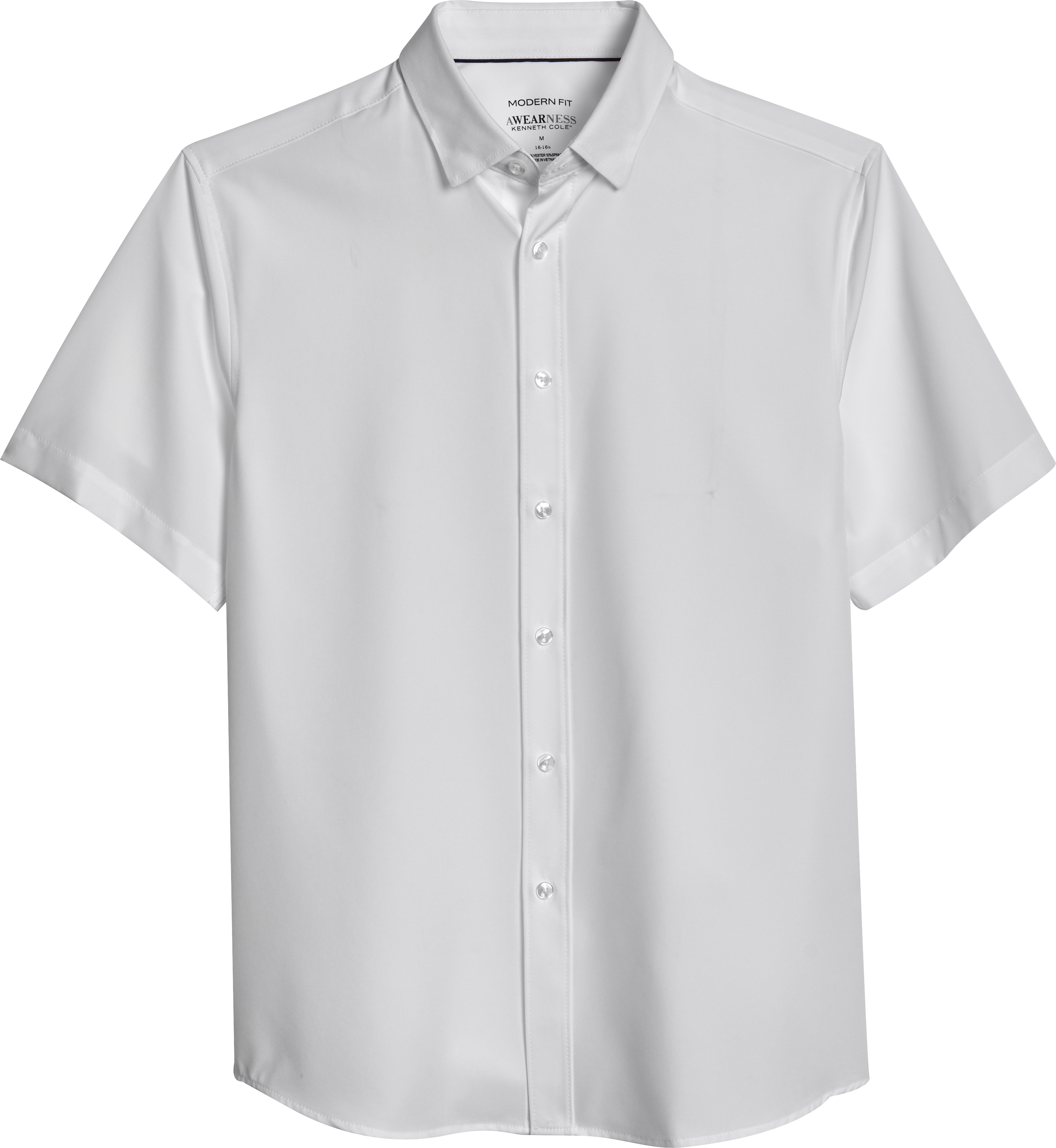 Awearness Kenneth Cole Modern Fit 4-way Stretch Short Sleeve Button Up ...