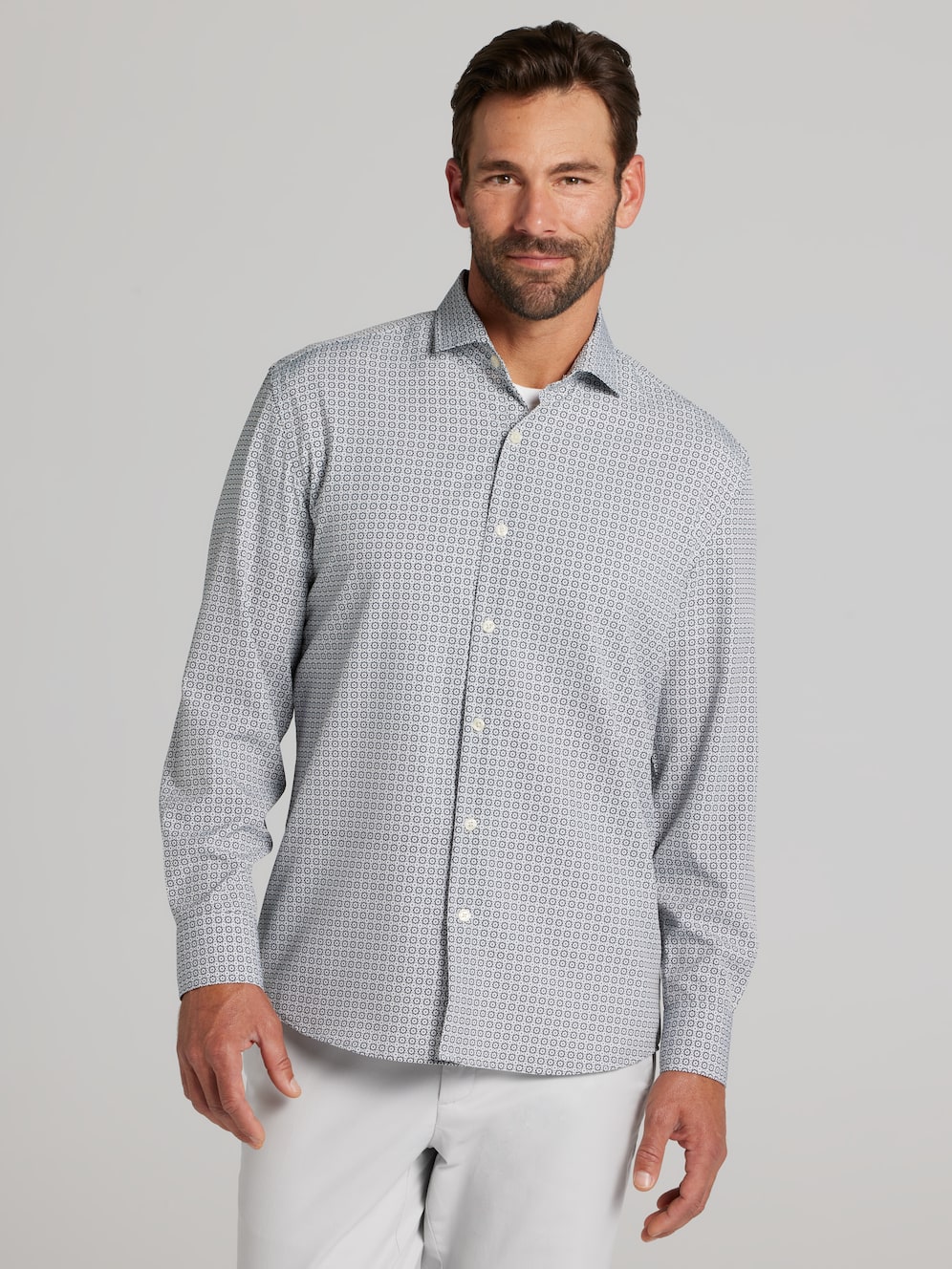 Awearness Kenneth Cole Chillflex Modern Fit 4-way Stretch Button Up Shirt | Men's Shirts ...
