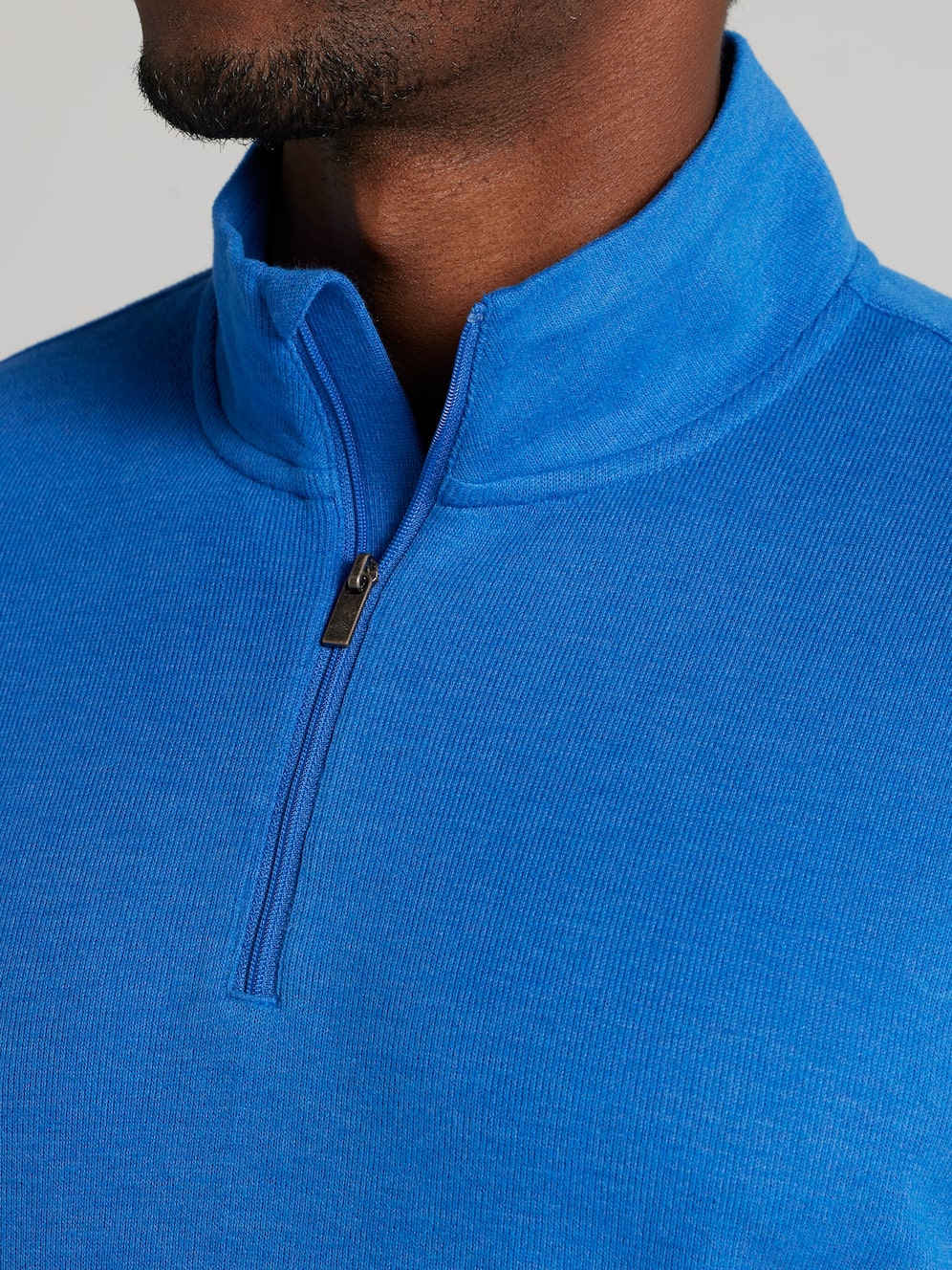 Joseph Abboud Indigo Blue Chandail À Fermeture À Glissière Un Quart ...