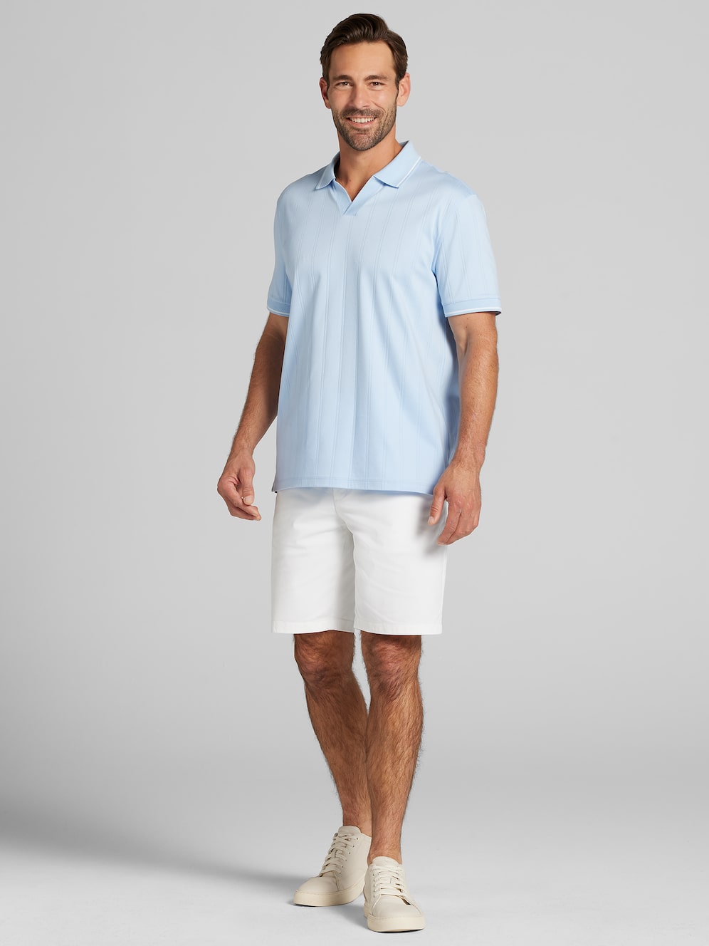 Joseph Abboud Modern Fit Johnny Collar Polo | Men's Shirts | Moores ...