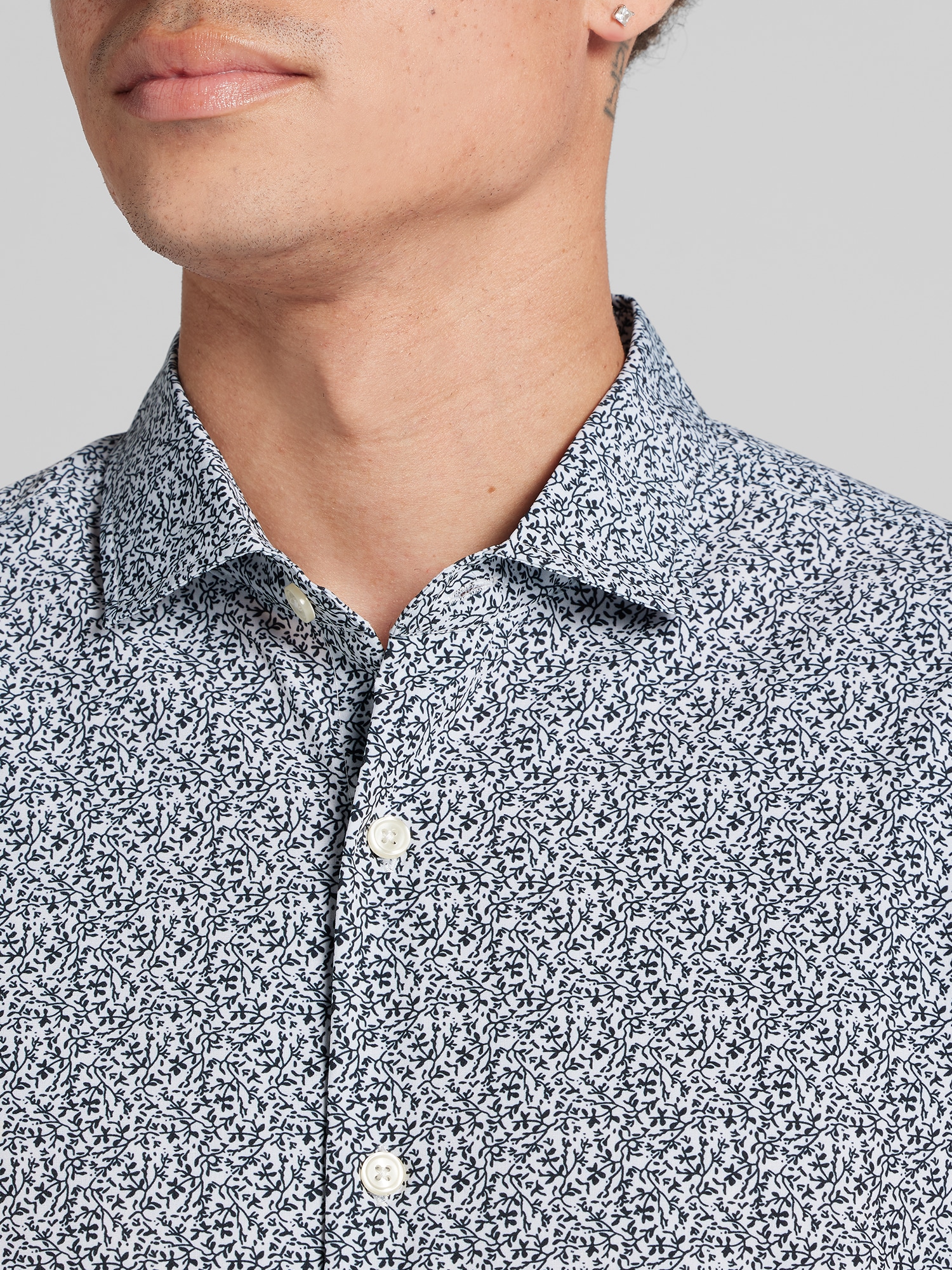 Awearness Kenneth Cole Chemise À Boutons Élastique Dans 4 Directions À ...