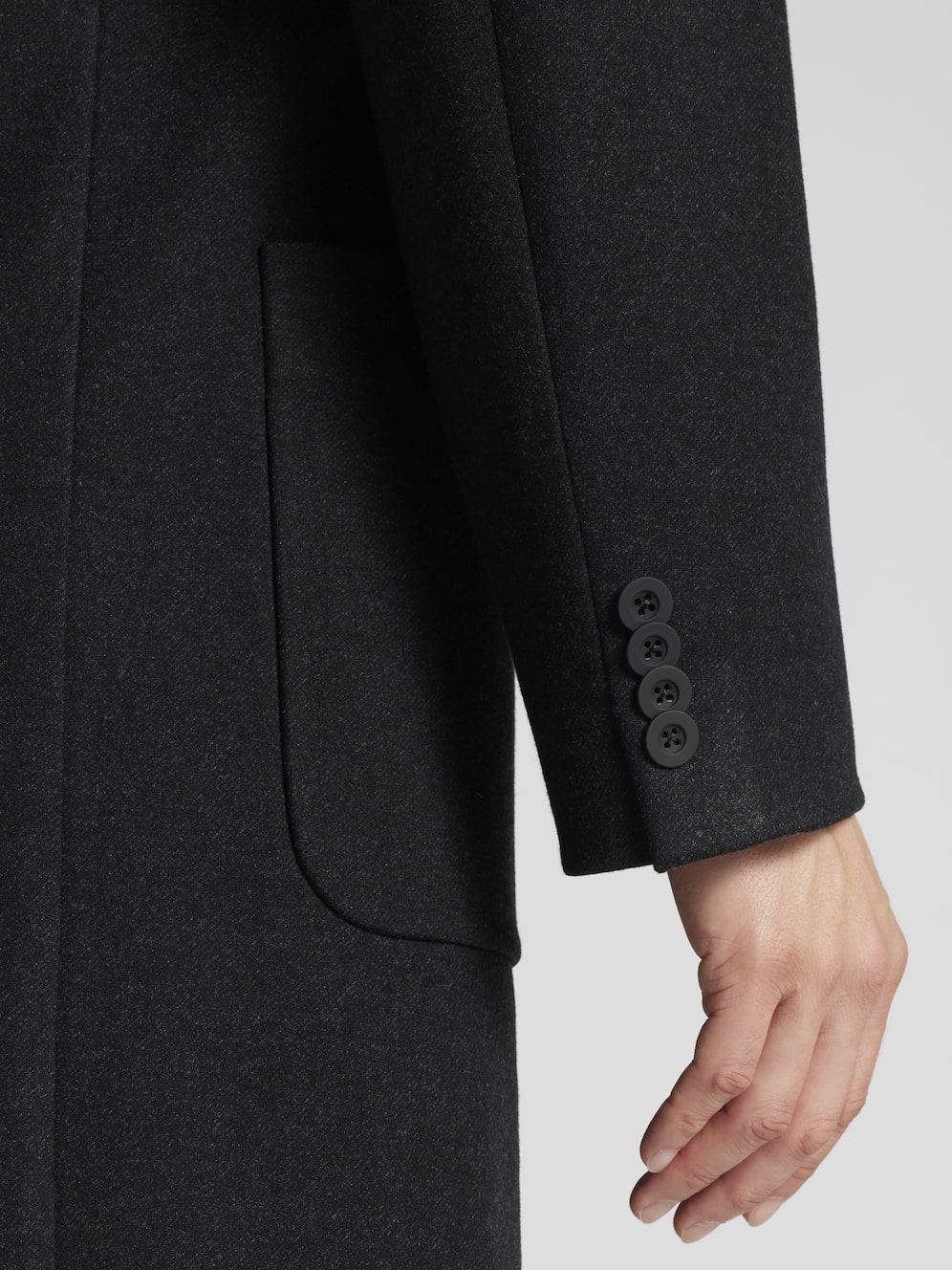 Awearness Kenneth Cole Melange Ponte Overcoat | Men's | Moores Clothing