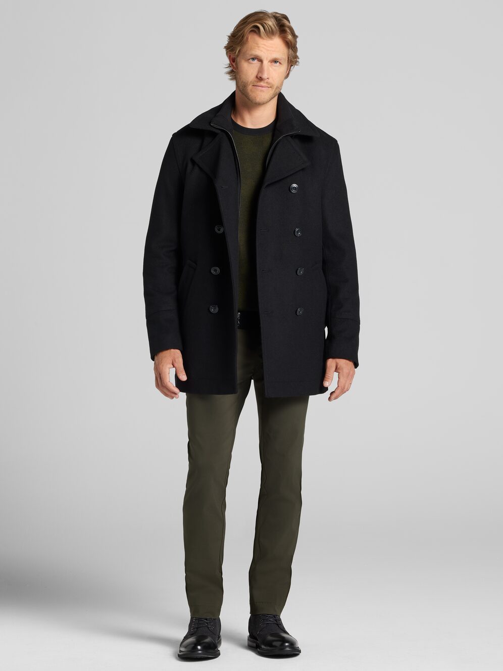 Joseph Abboud Wool Peacoat | Men's Outerwear | Moores Clothing