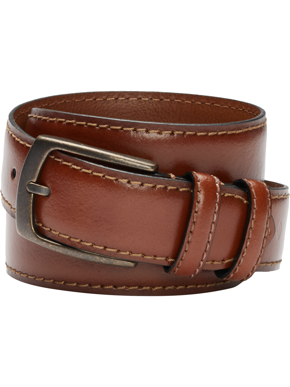 Joseph Abboud Stitched Edge Double Loop Belt | Men's Accessories ...