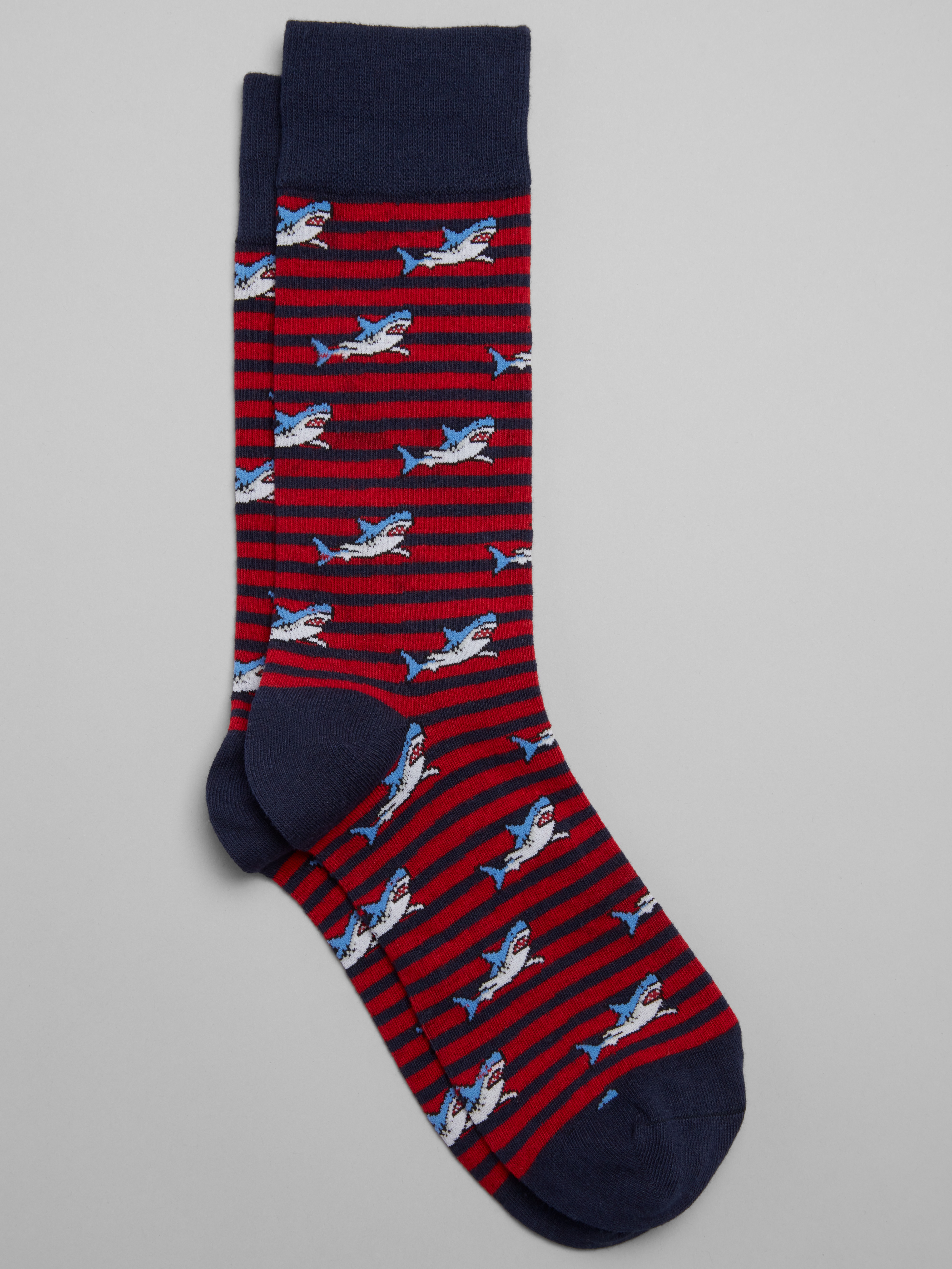 Egara Chaussettes À Imprimé De Requins Rayées | Hommes's Accessoires ...
