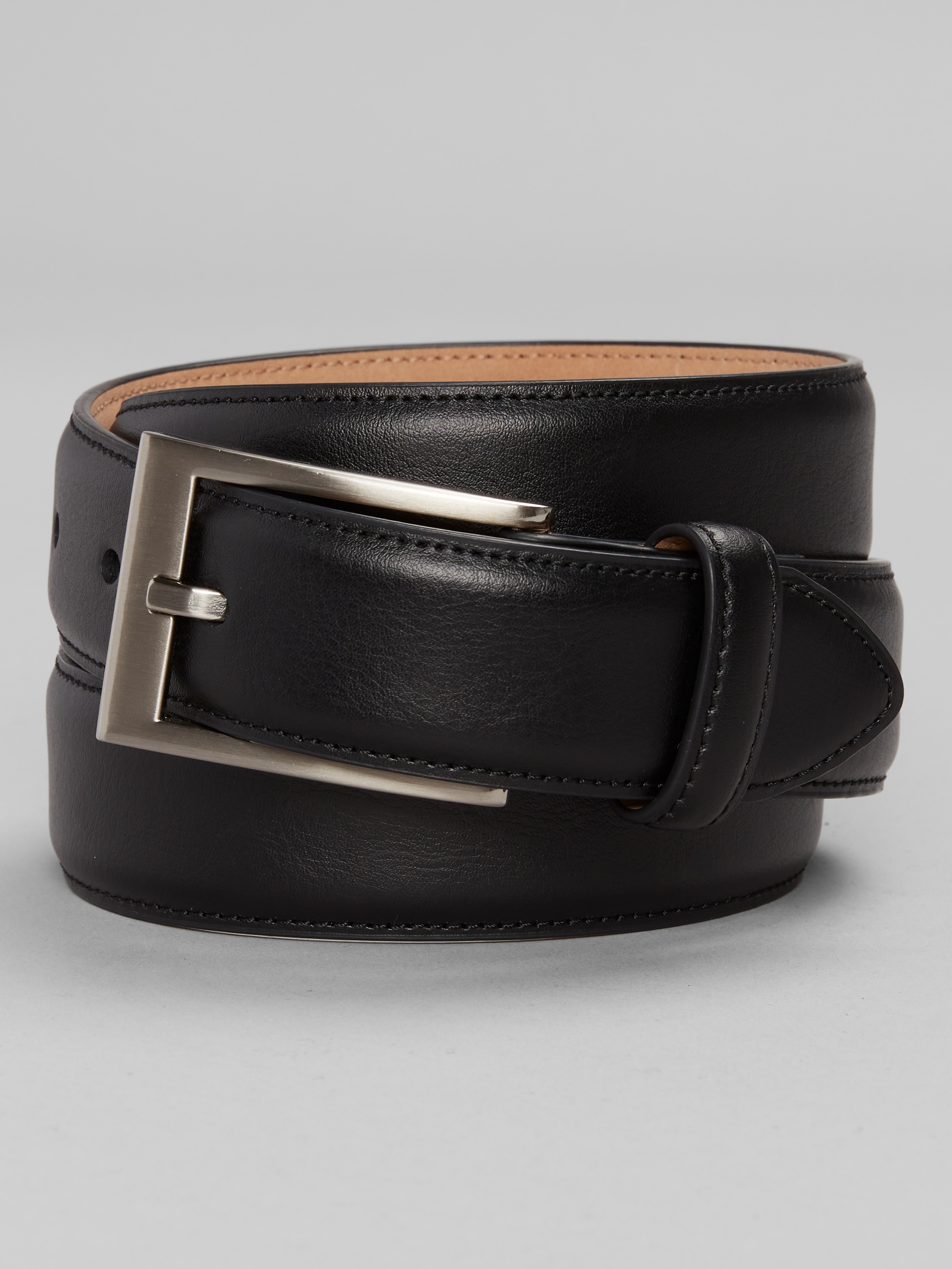 Joseph Abboud Feather Edge Leather Belt | Men's Accessories | Moores ...