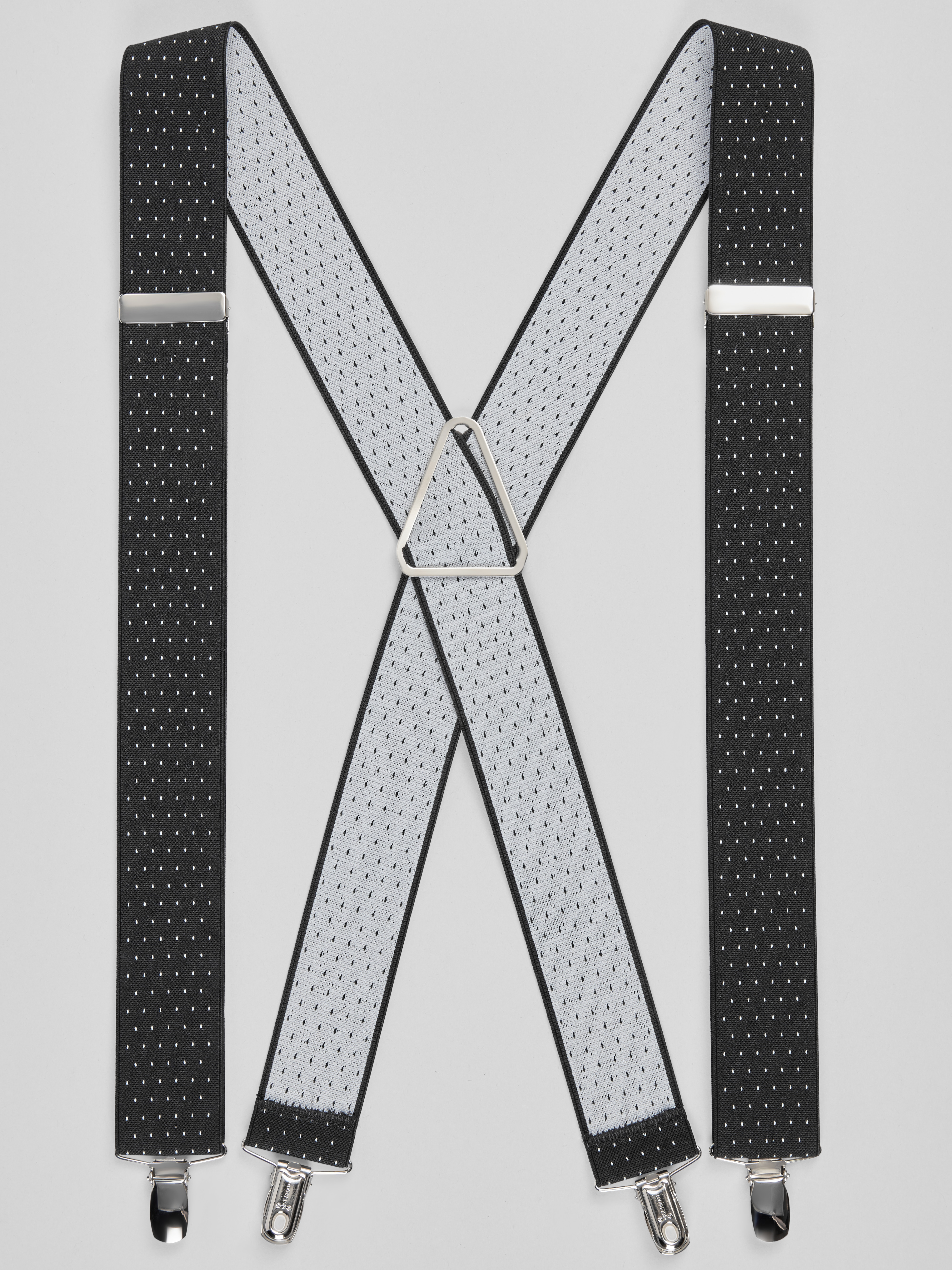Pronto Uomo Dot Pattern Direct Clip Suspenders | Men's Accessories ...