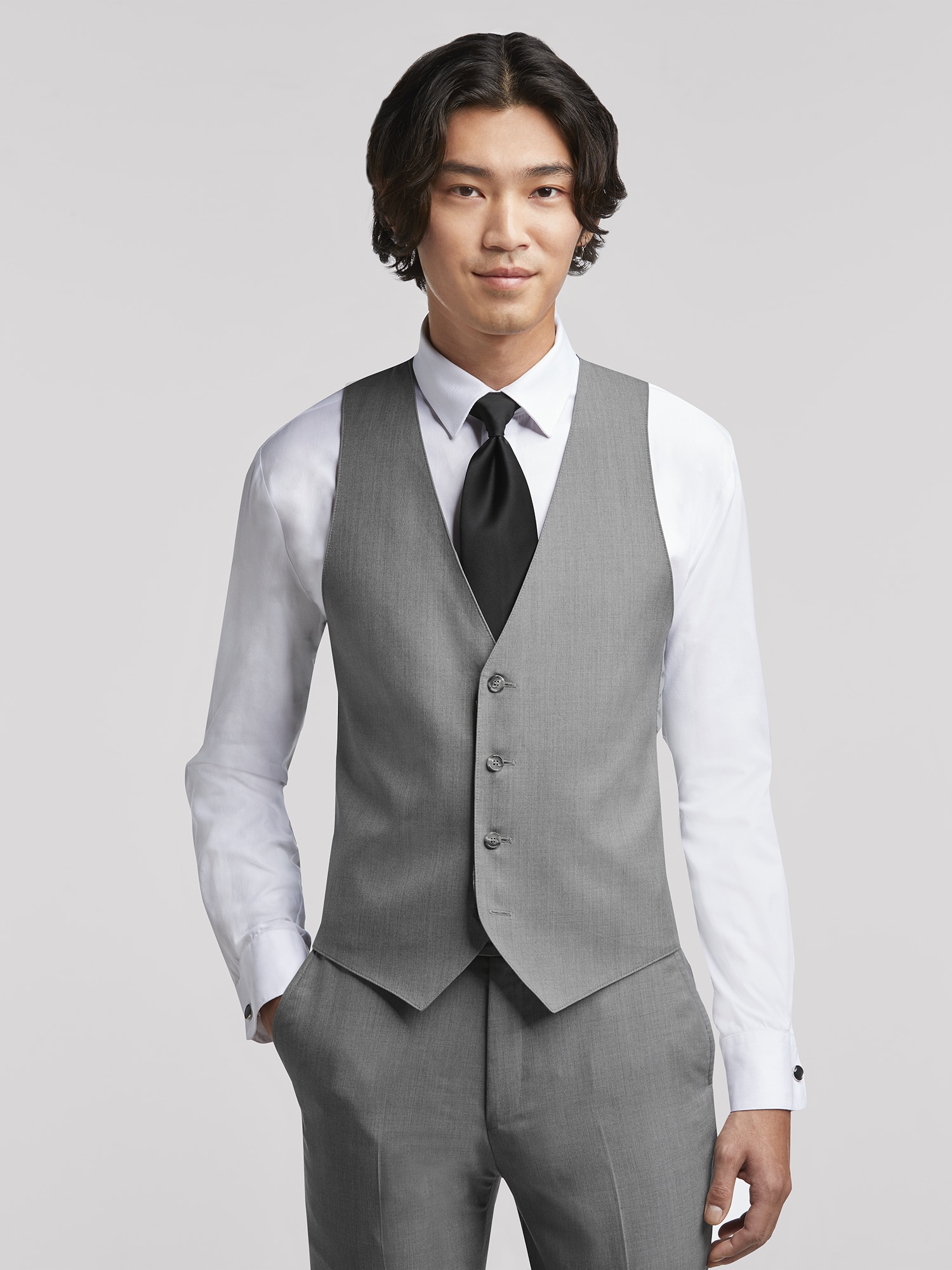 Vintage Men's Grey Suit by Pronto Uomo | Suit Rental