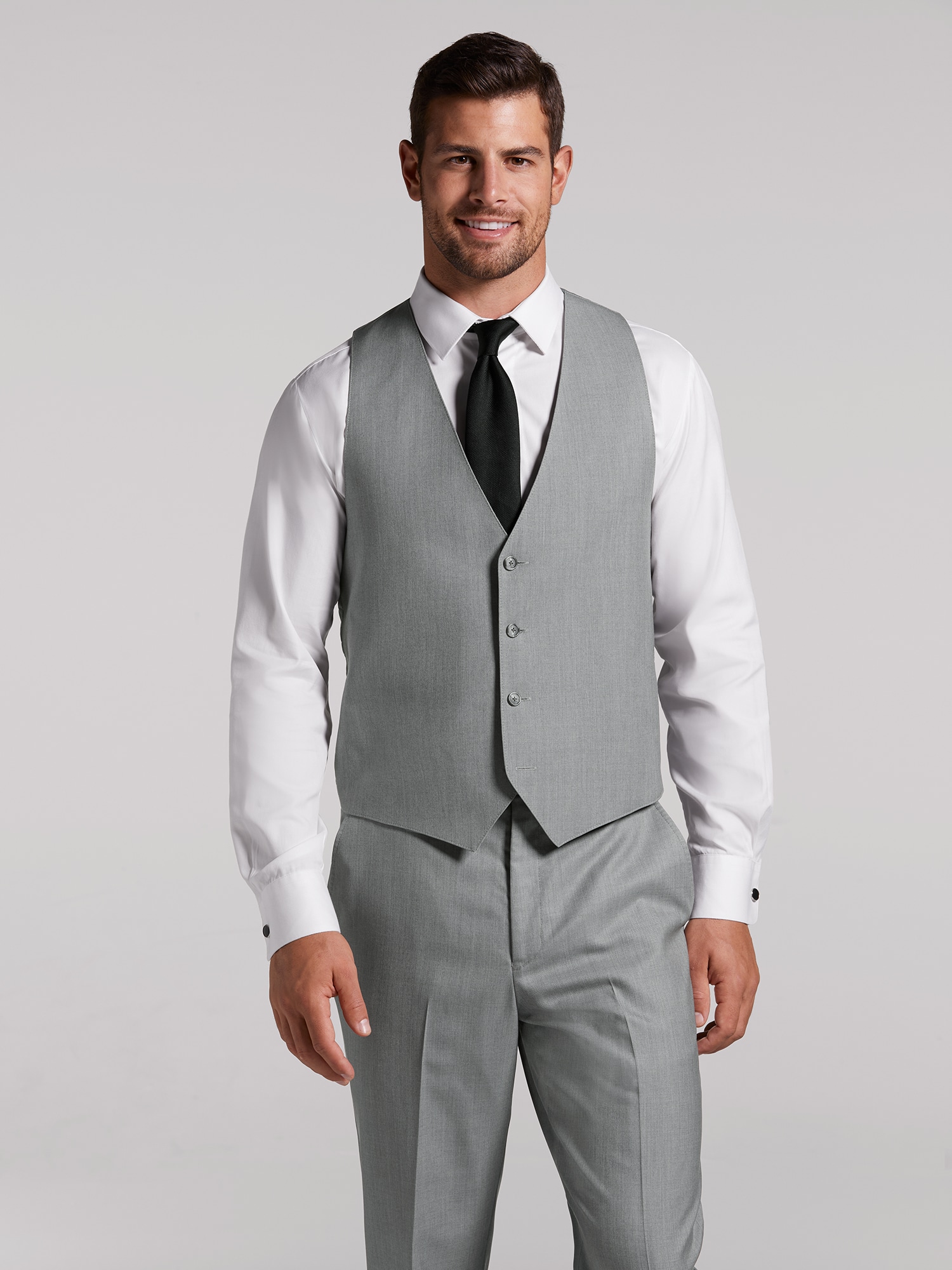 Vintage Men's Grey Suit by Pronto Uomo | Suit Rental