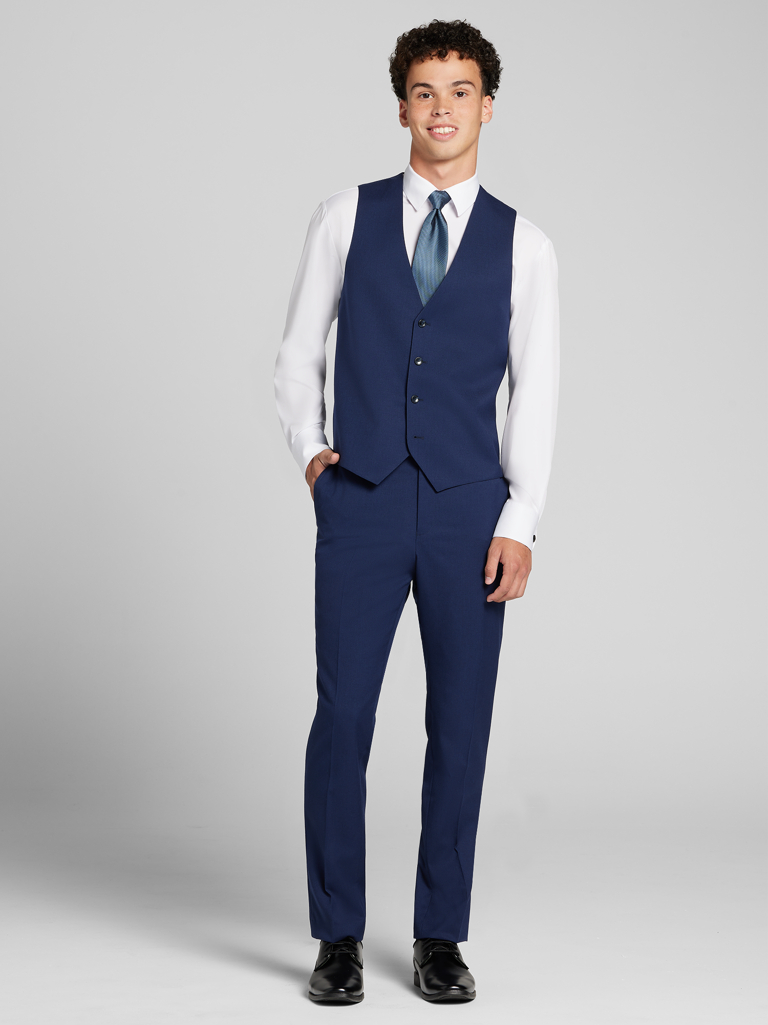 Pronto Uomo Navy Suit
